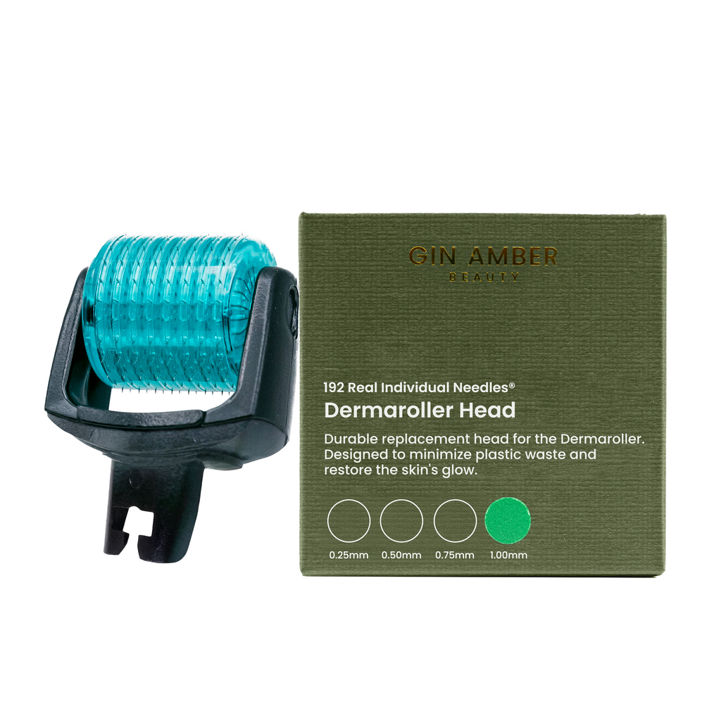 1.0mm Dermaroller Head Replacement - Deep Acne Scars, Saggy Skin, Hair ...
